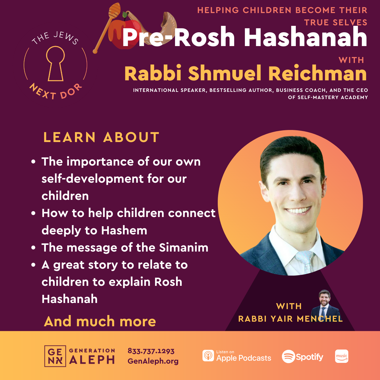 Genaleph Pre Rosh Hashanah Parenting With Rabbi Shmuel Reichman